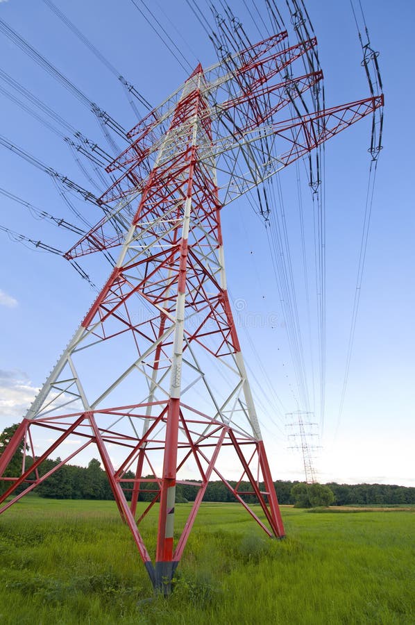 Electrical tower stock photo. Image of distribution, lines - 28699940