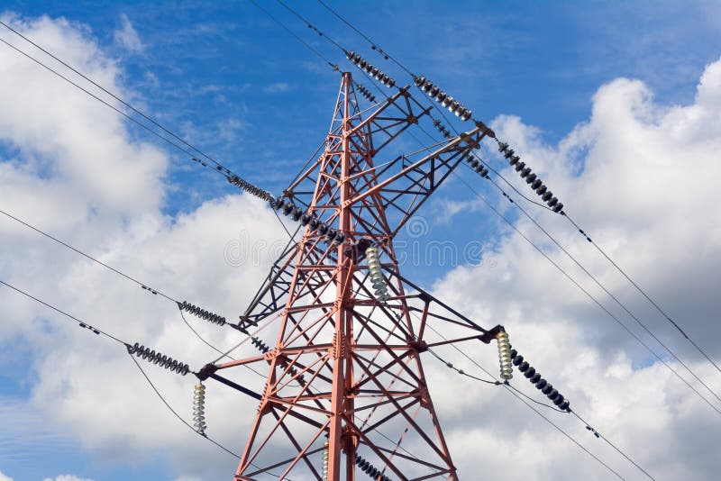 Electrical tower stock image. Image of engineer, environment - 61133055