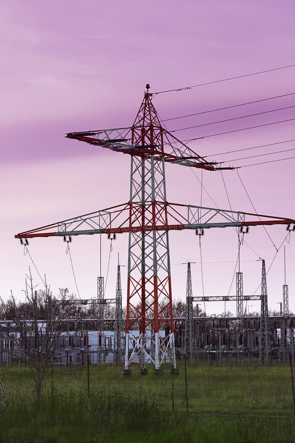 Electrical tower stock image. Image of built, steel, equipment - 48566675