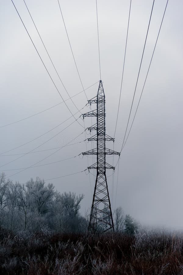 Electrical tower pylons stock image. Image of environmental - 83734207