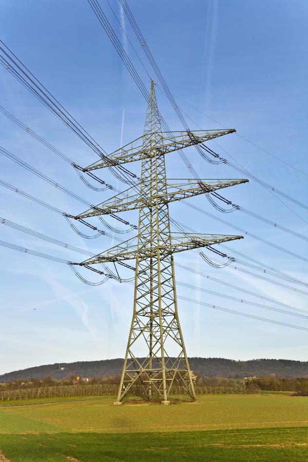 Electrical Tower and Transformation Station Stock Photo - Image of ...