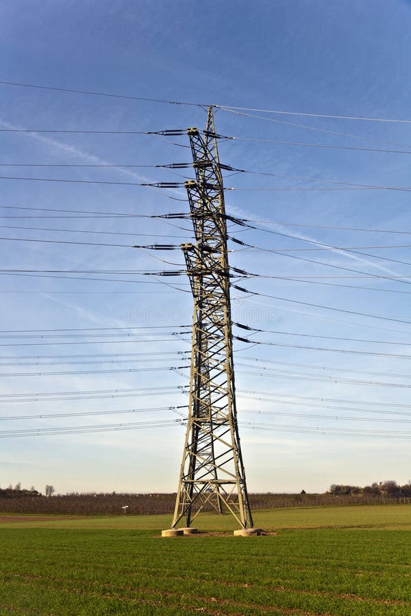 Electrical Tower And Transformation Station Stock Photo - Image of ...