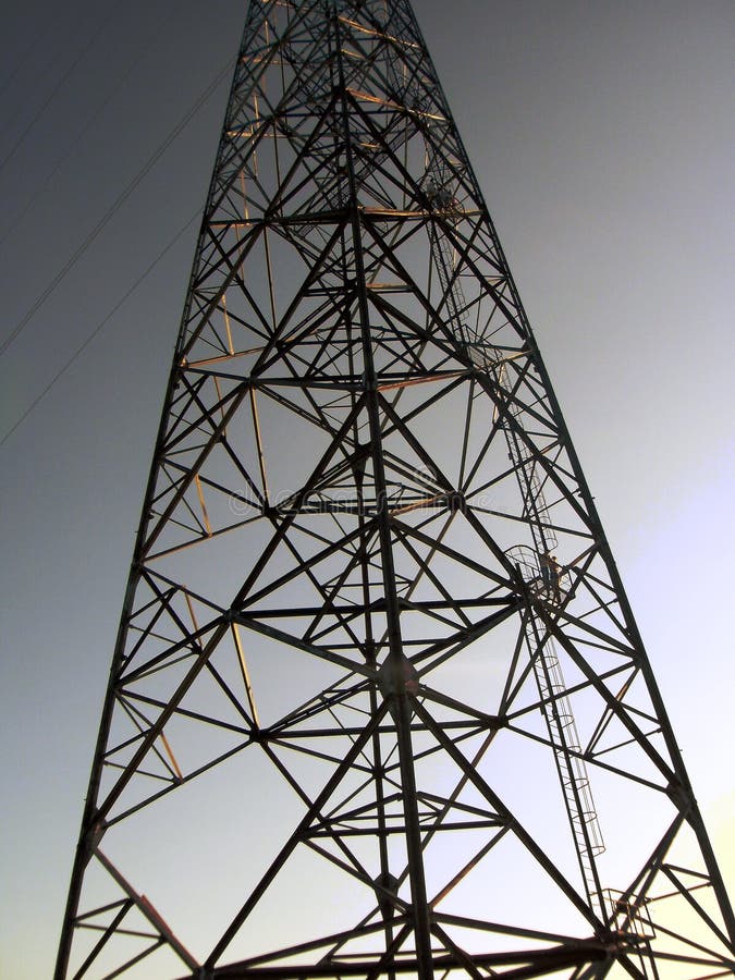 Electrical Tower in Ukraine at Old Soviet Area Stock Photo - Image of ...