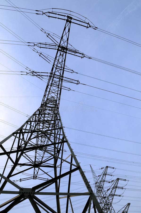 Electrical towers stock image. Image of industrial, current - 16905757