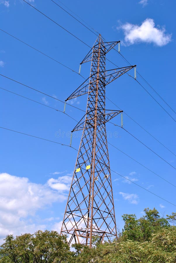 Electrical towers stock photo. Image of charged, field - 17822696