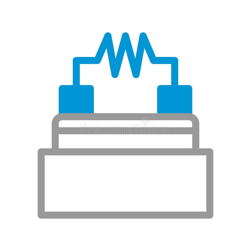 Electrical Transformer Icon. Concept of Energy Transfer and Conversion ...