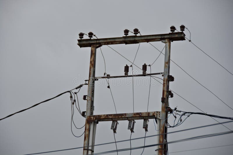 Electrical pillars stock photo. Image of pillar, volt, electric - 160