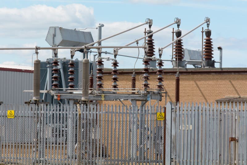 Electrical Transformer Station Stock Photo - Image of station ...