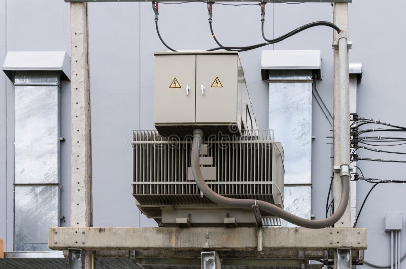 Electrical Transformer Unit. Stock Image - Image of factory ...