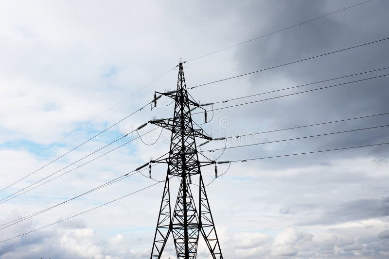 Electrical Transmission Line Stock Photo - Image of high, communication ...