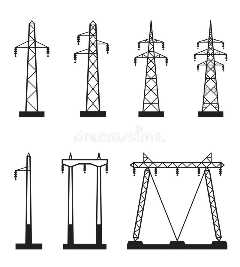 Electricity Tower Vector