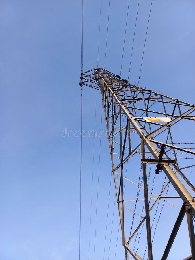 Electrical Transmission Tower Under Sky Stock Photo - Image of ...