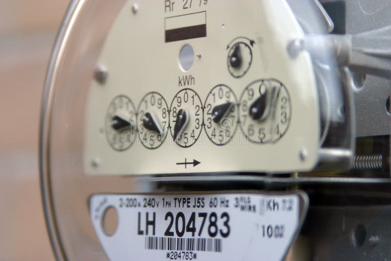 Electrical Utility Meter stock image. Image of utility - 606701