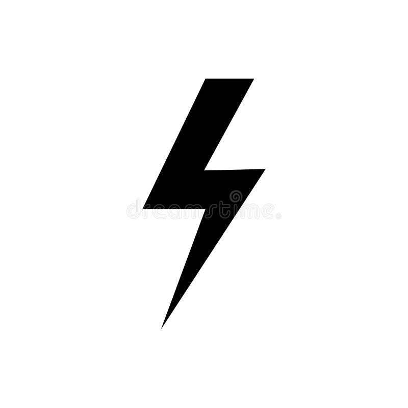 Electrical Voltage Icon Logo Vector Design Stock Vector - Illustration ...