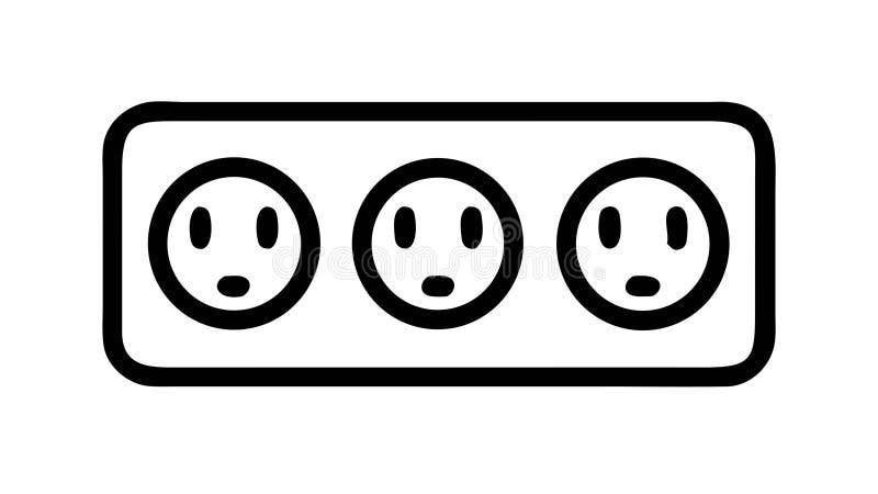 Electrical Wall Outlet Icon, Power and Electricity Socket, Vector ...