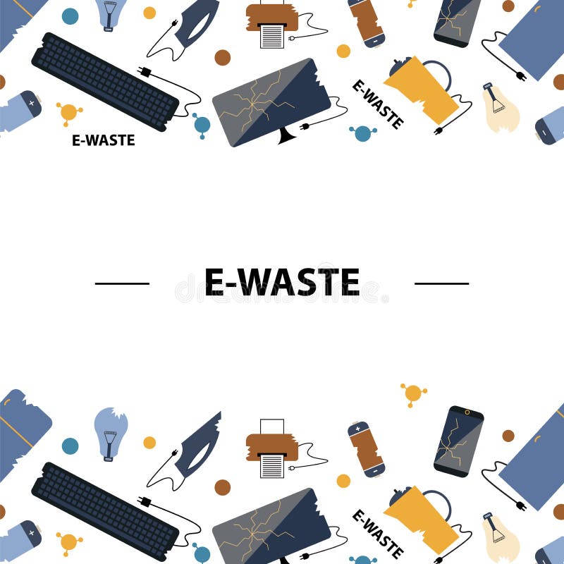 E waste template stock vector. Illustration of infographics - 175506400