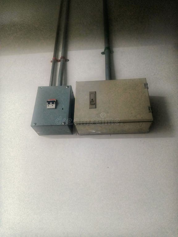 Electrical and Water System Control Boxes Stock Photo - Image of ...