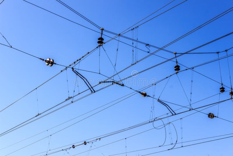 Electrical wire stock photo. Image of railway, wires - 53176218