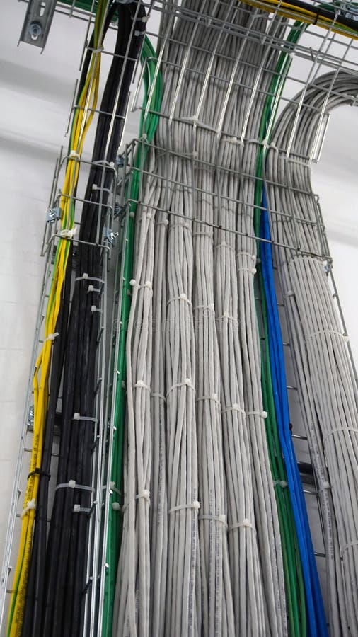 Electrical Wires. Cables, Wire Stock Photo - Image of lines, danger ...