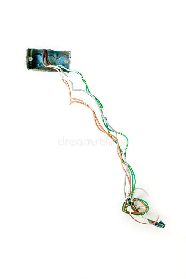 Electrical Wires Embedded in the Walls of the House Stock Photo - Image ...