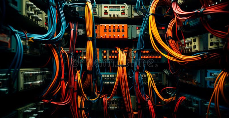 Electrical Wires, Engineering Communications, Network Connections - AI ...