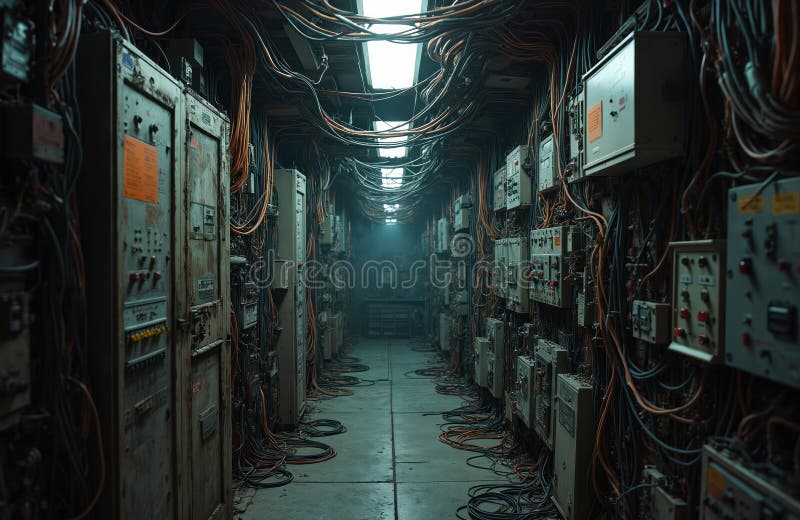 Electrical Wires, Equipment Clutter Room, Create Messy Environment ...