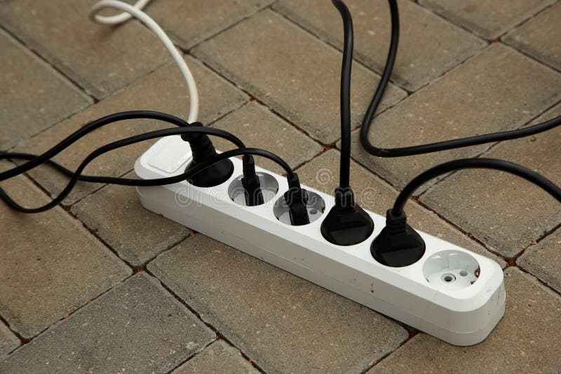 Electrical Wires in the Socket Stock Image - Image of filling, sockets ...