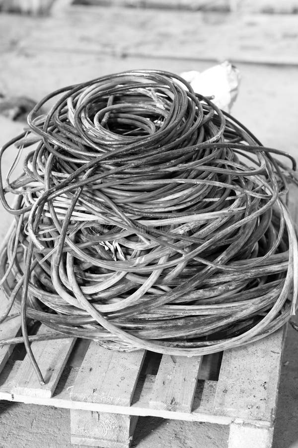 Electrical wires used stock image. Image of chaos, connect - 131857459