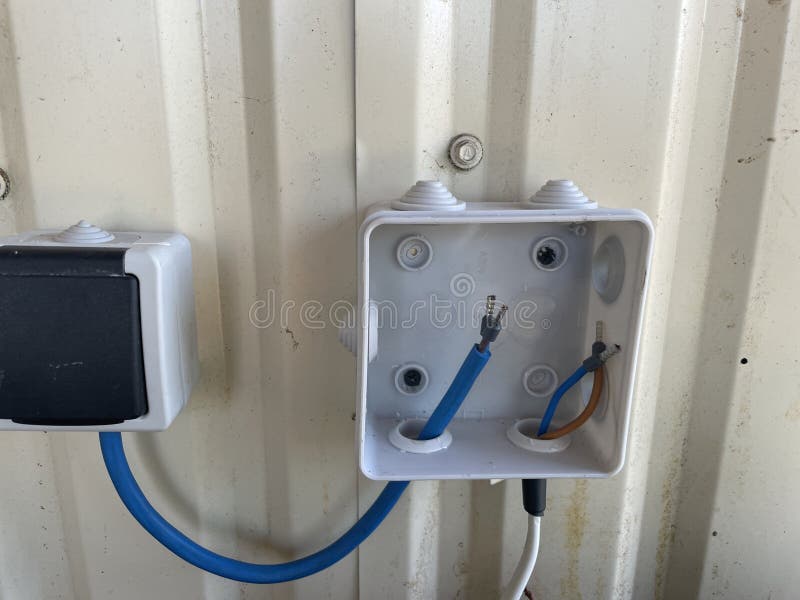 Electrical Wiring Assembly for Cable Installation Stock Photo - Image ...