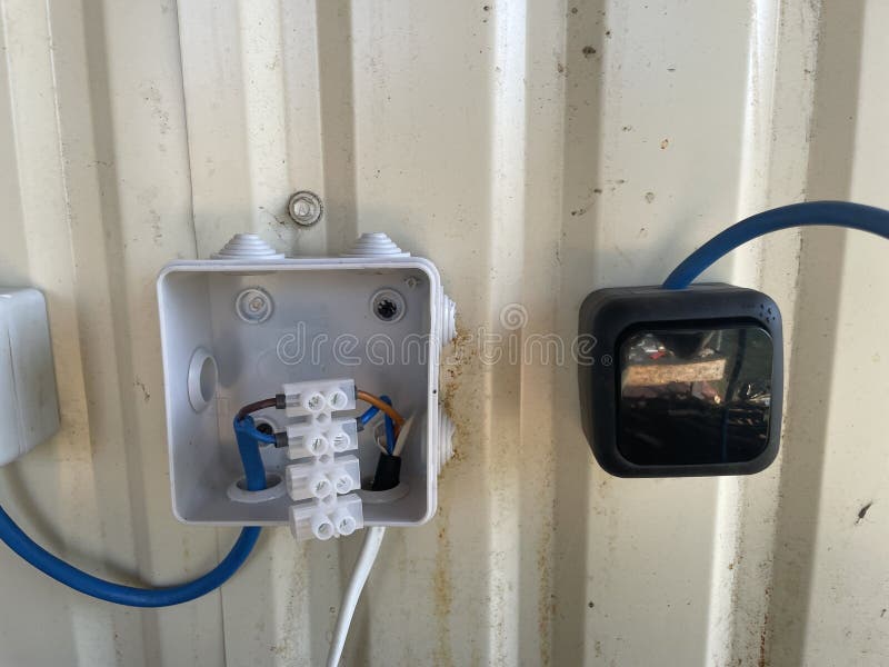 Electrical Wiring Assembly for Cable Installation Stock Image - Image ...