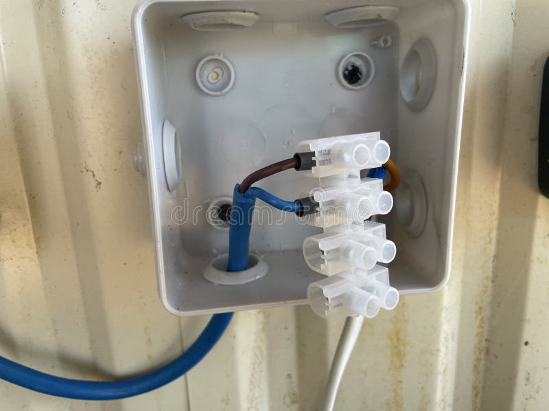 Electrical Wiring Assembly for Cable Installation Stock Photo - Image ...