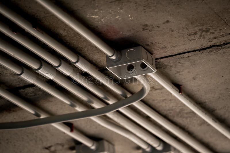 The Electrical Wiring at the Construction Site is Completed and ...