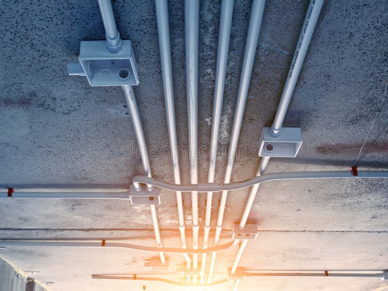 The Electrical Wiring at the Construction Site is Completed and ...