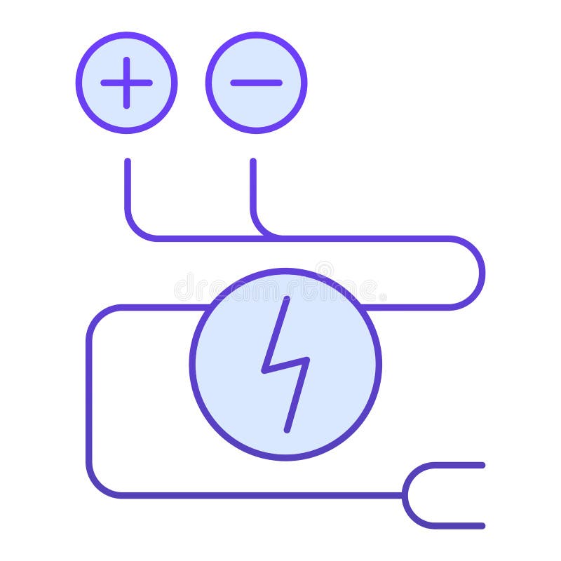 Car Electrical Wiring Thin Line Icon. Automobile Plug Vector ...