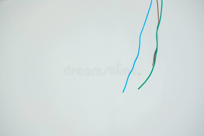 Electrical Wiring Installation Cables for Socket. Renovation, Repair ...