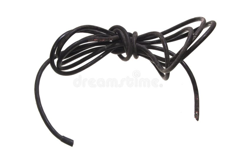 Electrical Wiring Isolated on White Background Stock Image - Image of ...