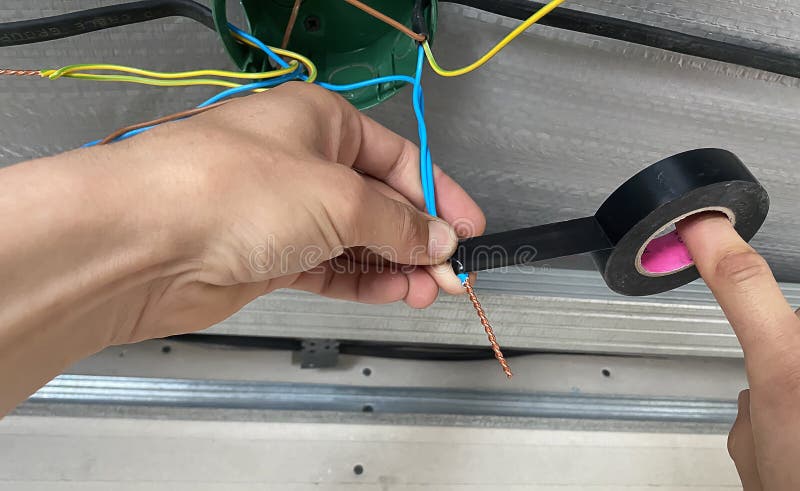 Electrical Wiring of the Junction Box, Installation, Twisting of the ...