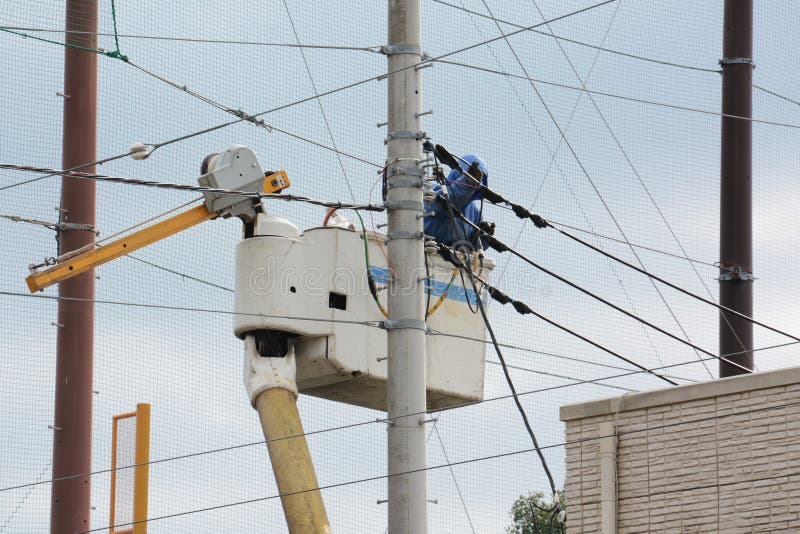 Electrical wiring work stock image. Image of place, energy - 137551489