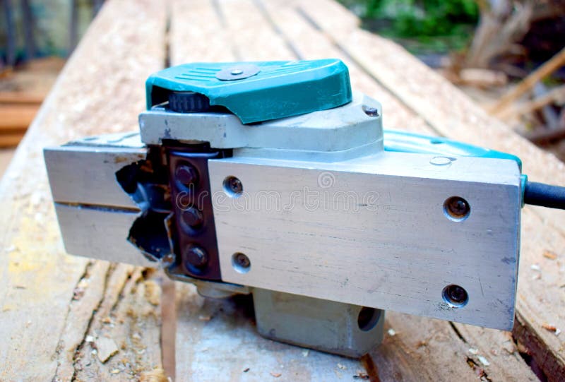 Electrical Wood Cutter, Wood Milling Stock Image - Image of pine ...