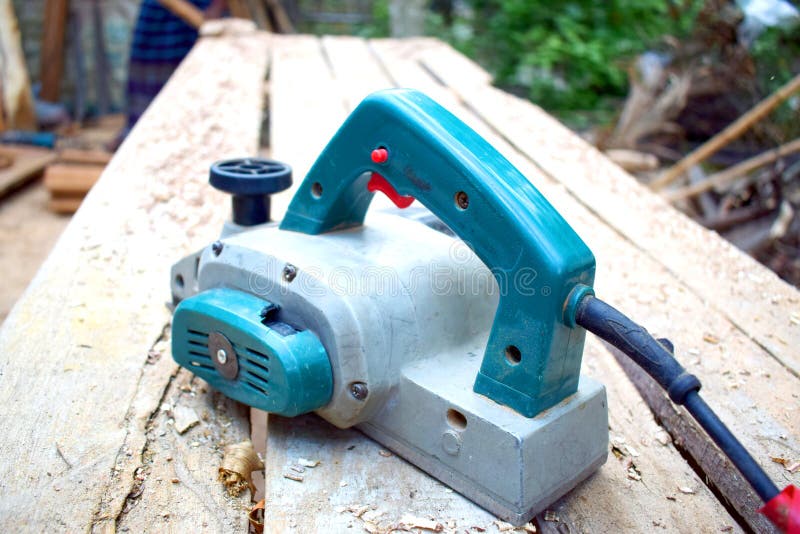 Electrical Wood Cutter, Wood Milling Stock Image - Image of coverall ...