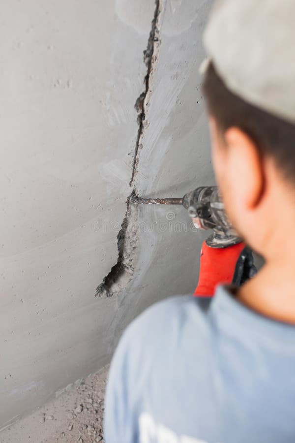 Electrical Work in Finishing Stock Photo - Image of home, plasterboard ...