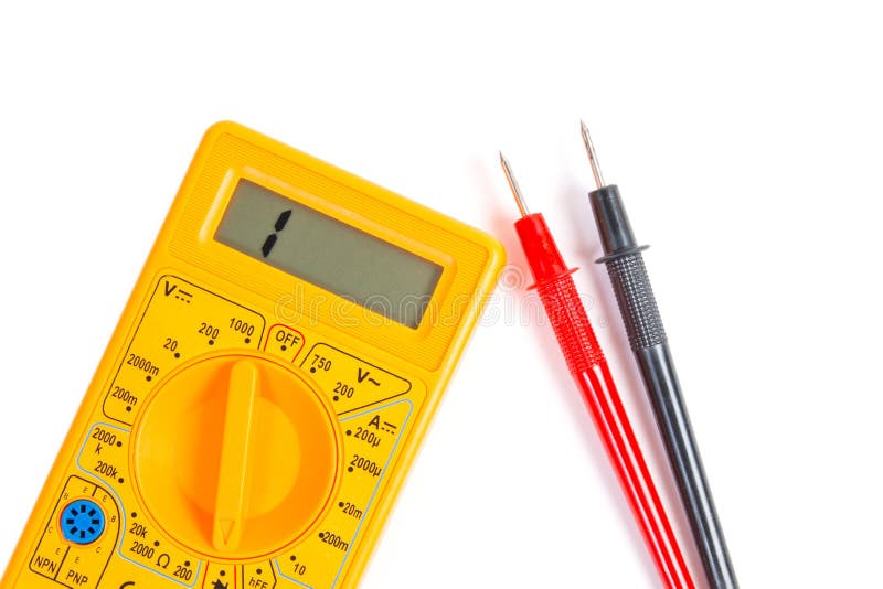Electrical Digital Multimeter Indicator Device Stock Image - Image of ...