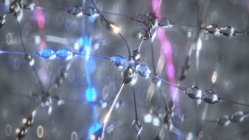 Electrically Excitable Nerve Cells 3D Render Stock Illustration ...