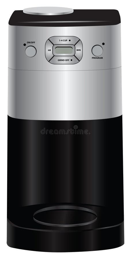 Electrically Programmable Coffee Maker Stock Vector - Illustration of ...