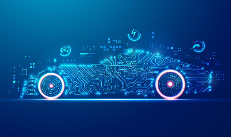 ElectricCar stock vector. Illustration of renewable - 313183688