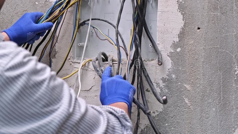 Electrician Control Panel Box Home Wiring Sorting Cable Install New ...