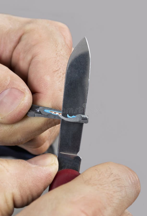 Electrician Cutting a Wire. Stock Image - Image of closeup, cable: 36563561