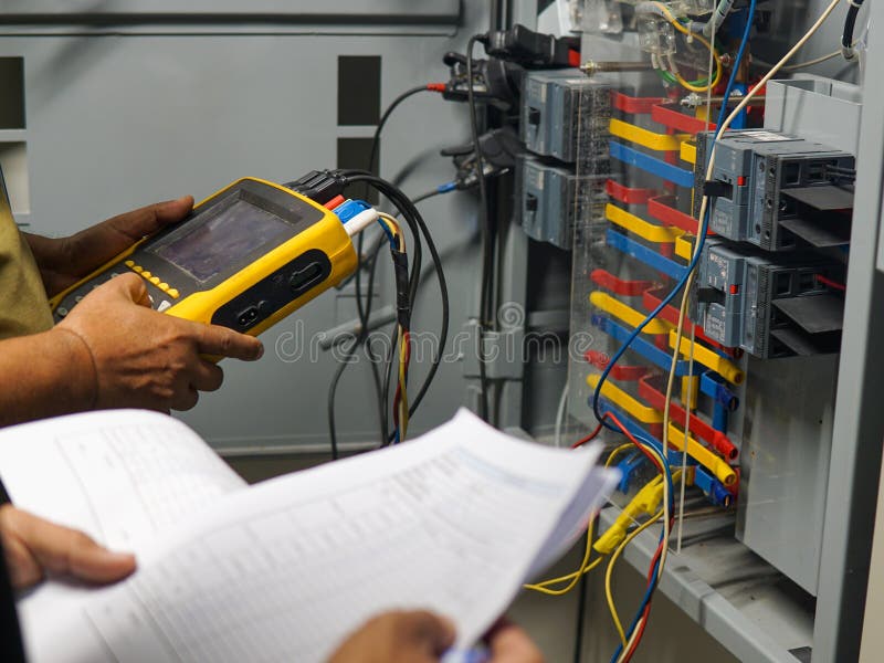 Electrician engineer stock image. Image of multimeter - 245547833