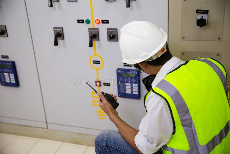 Electrical engineering man stock photo. Image of engineering - 251196234