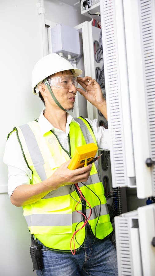Electrical engineering man stock image. Image of factory - 247864569
